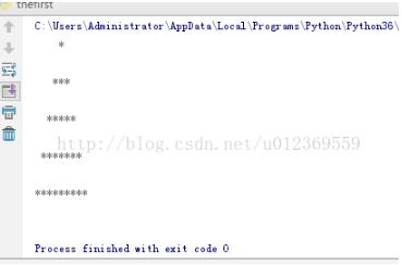 python循环输出三角形图案的例子 _ 【IIS7站长之家】